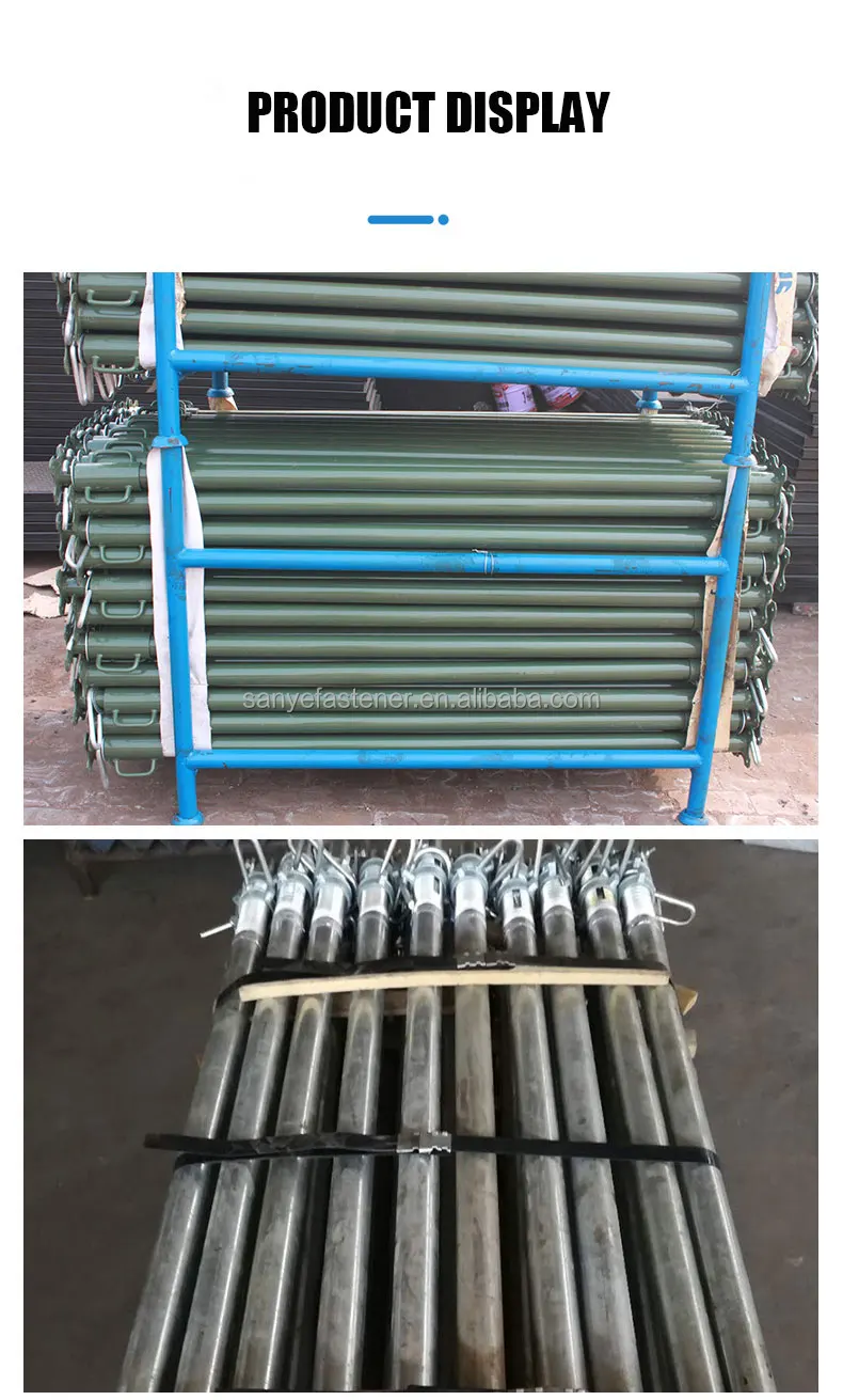 Formwork Adjustable Telescopic Support Steel Scaffolding Shoring System ...