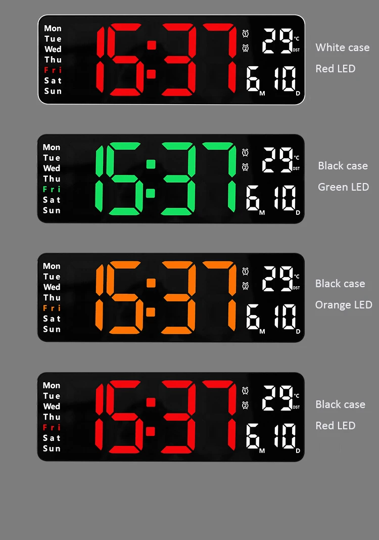 Multifunctional Large Screen Remote Control Digital LED Simple Wall ...