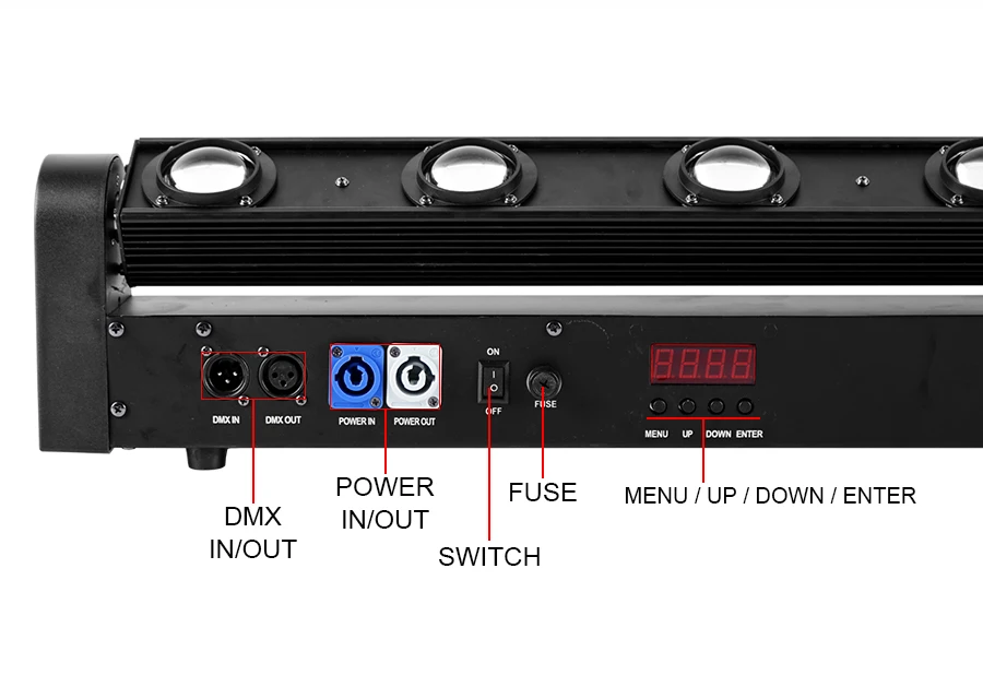 8x12w Moving LED Beam Bar RGBW 4in1 for Stage Lighting