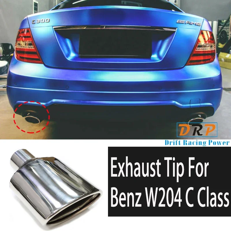 SYPES Stainless Steel Exhaust Tips for Mercedes Benz W204