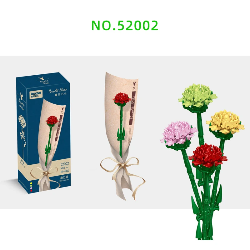 Brick Flower Building Blocks Set Garden Toys Diy Wild Botanical ...