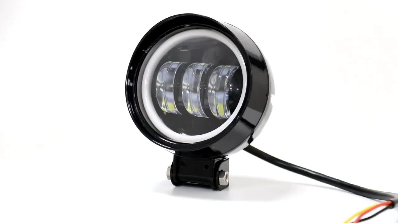 Round Led Motorcycle Fog Light Head Light Headlight Headlamp Led ...
