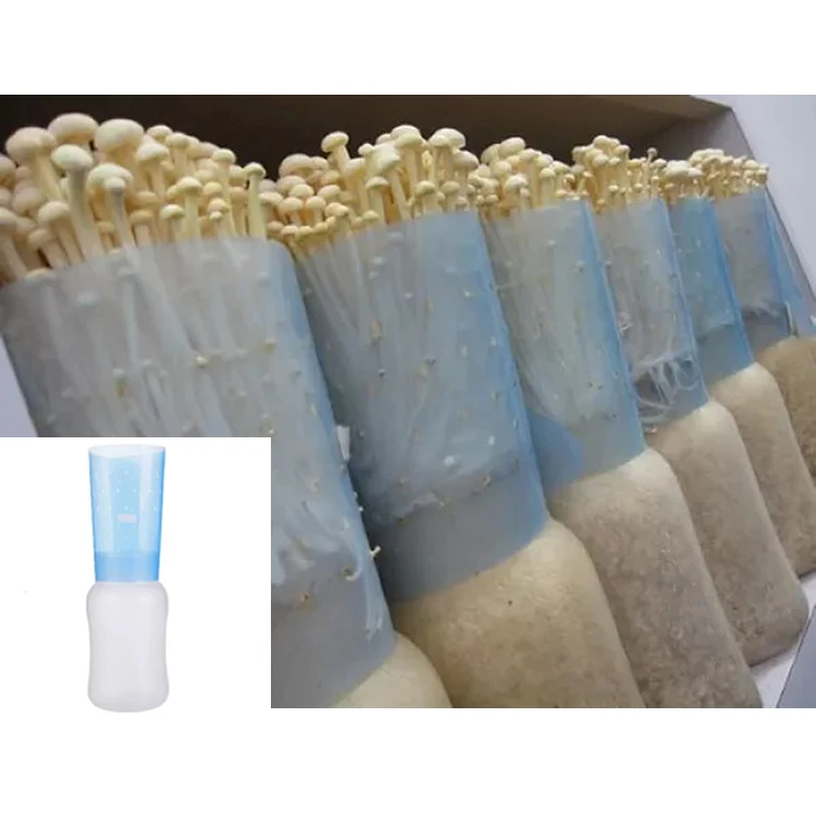 Autoclavable Pp Plastic Enoki Growing Bottles Mushroom Cultivation Jar ...