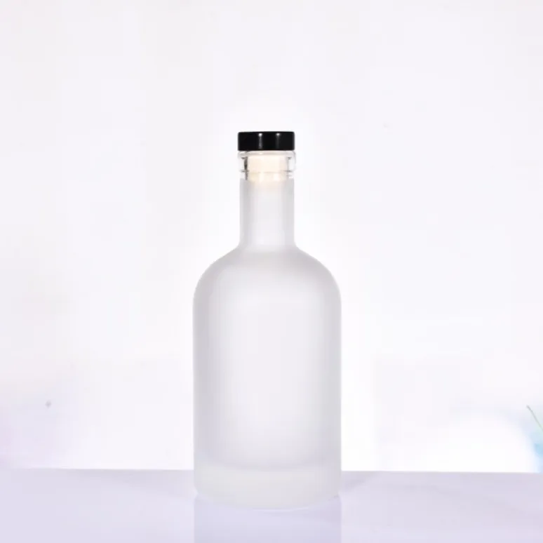 100ml 200ml 375ml 500ml 750ml 1000ml Round Frosted Whiskey Tequila Vodka Empty Glass Wine ...