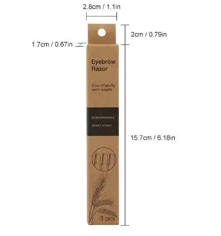 Eco-friendly Wheat Straw Facial Hair Remover Tool Derma Razor