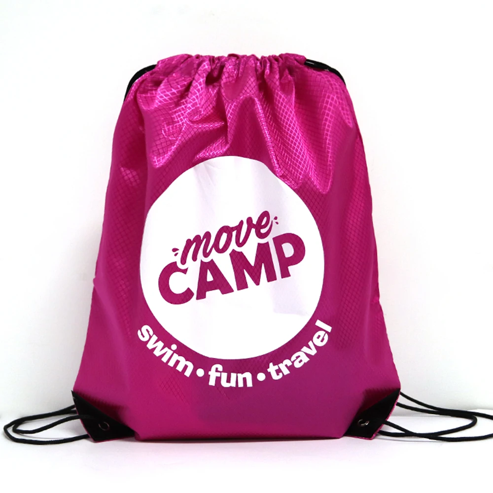 Personalized Drawstring Backpack Sport Beach Gym Bag Customized Logo ...