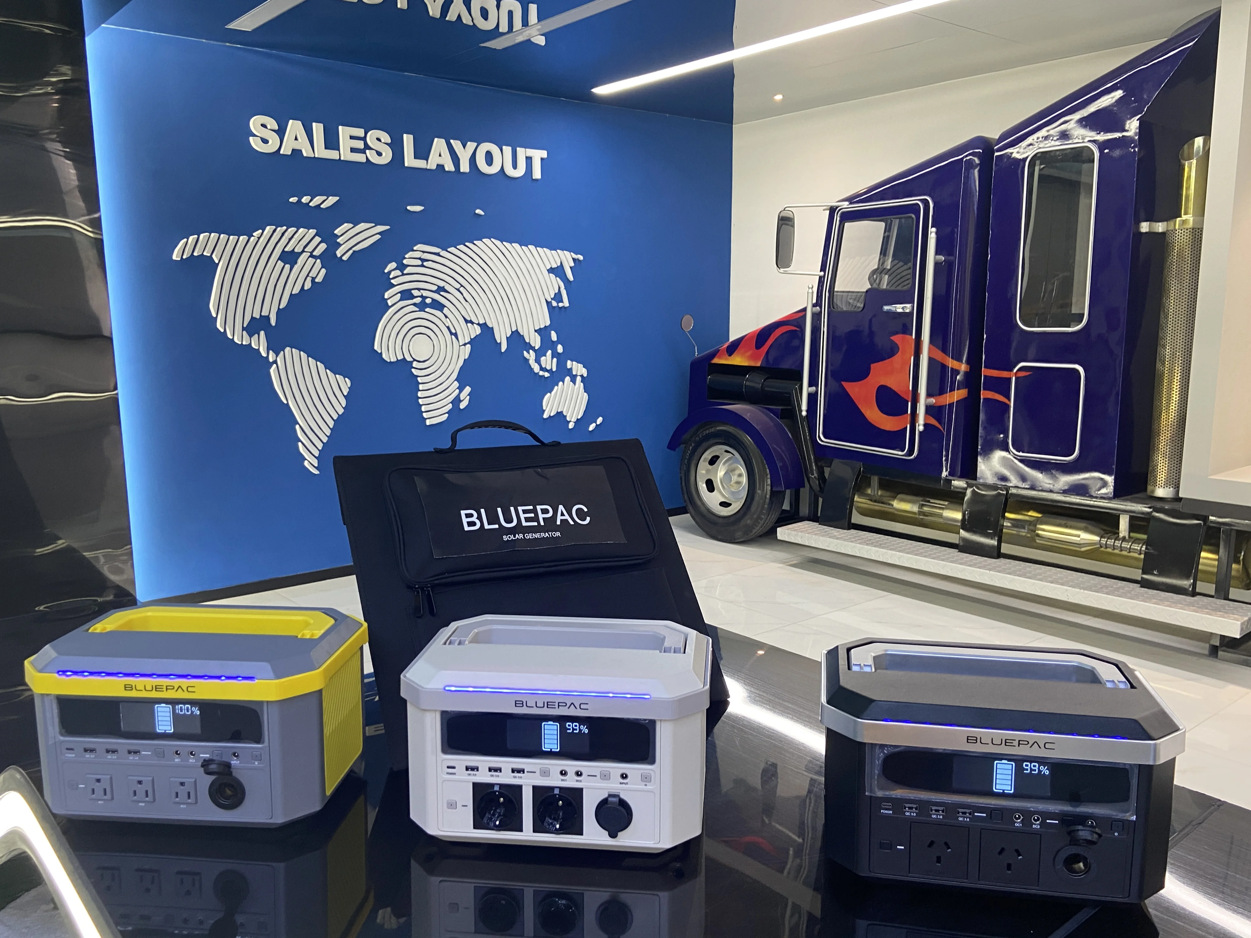 Bluepac Portable Power Station Generator 300w Rechargeable Solar Portable Power Bank Portable ...