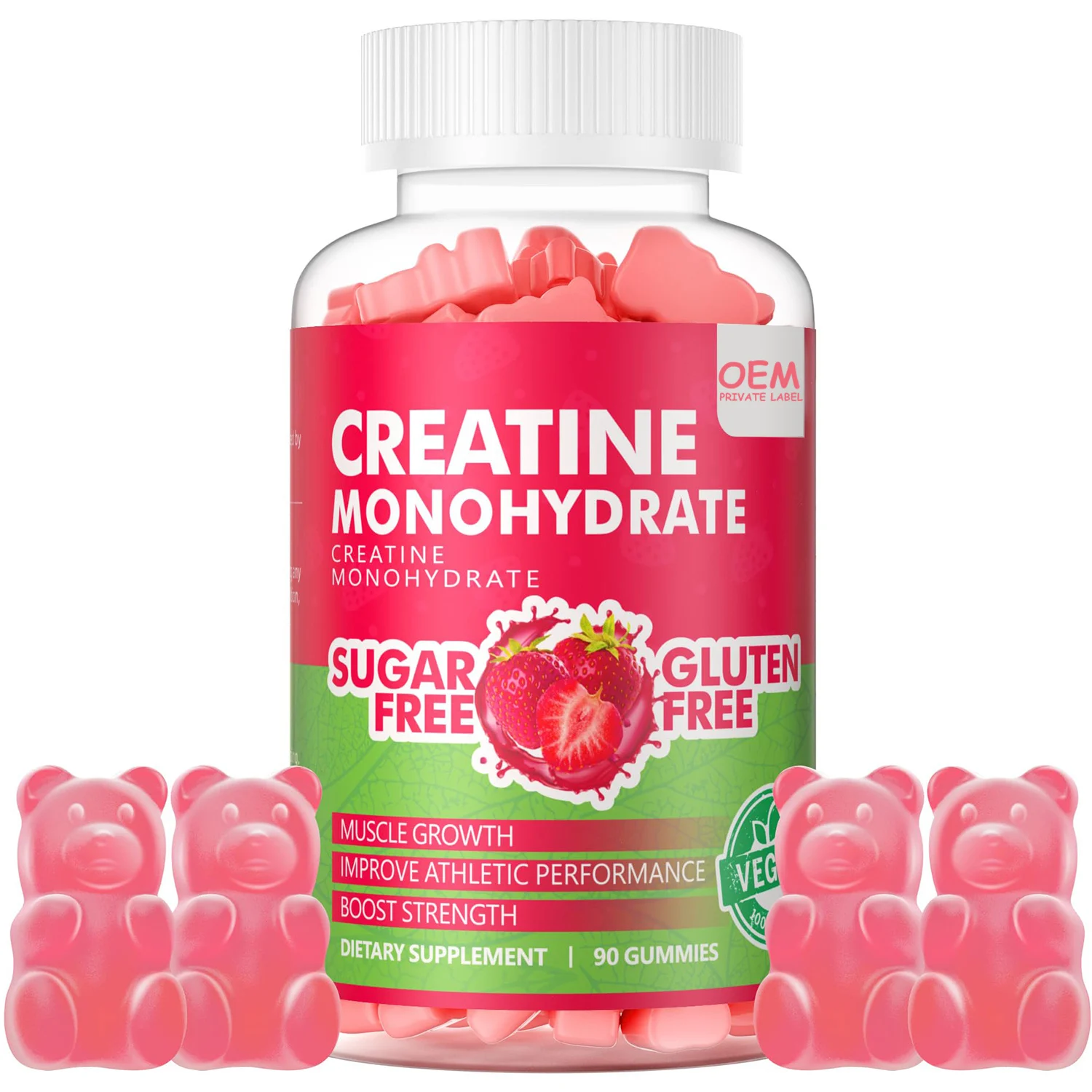 Creatine Monohydrate Gummies 5000mg for Men Women Boosting Muscle ...