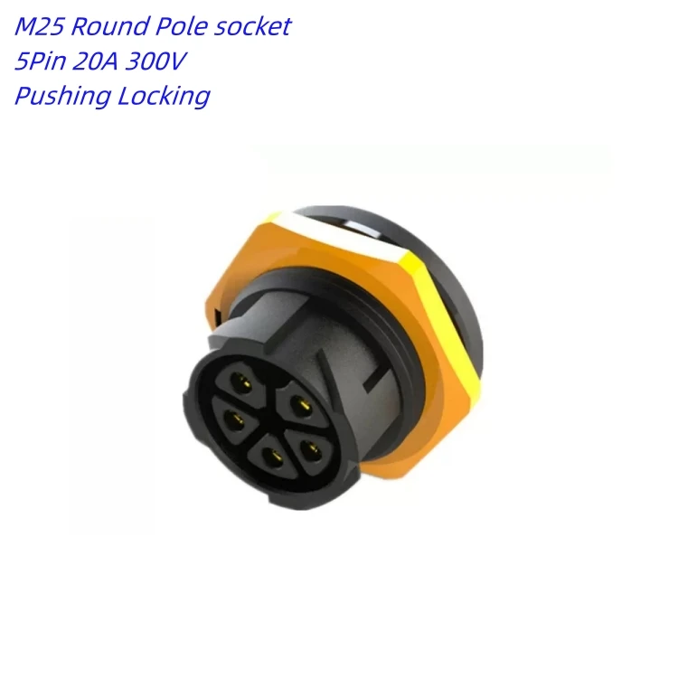 M25 Terminal Block Straight Ip67 Waterproof Push Locking Disconnect ...