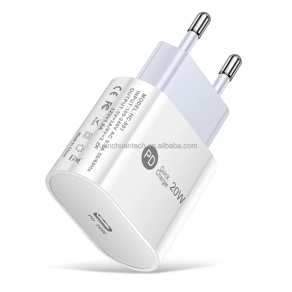 Oem 20w Pd Type-c Fast Charging,Eu/us Wall Plug Adapter M-496 - Buy 20w ...