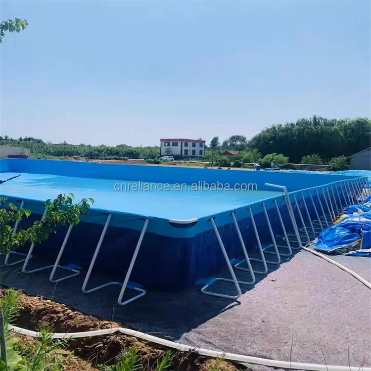 20ft Metal Rectangular Swimming Pool Frame Above Ground Pool Commercial ...