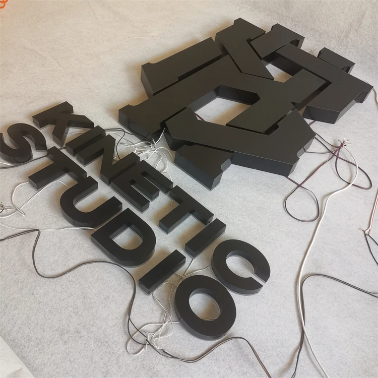Custom Shop Signage Back Halo Led Logo Letter Sign For Advertising ...