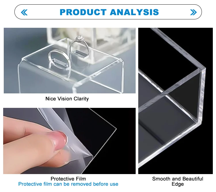 Custom Transparent Acrylic Boxes - Eco-Friendly Storage