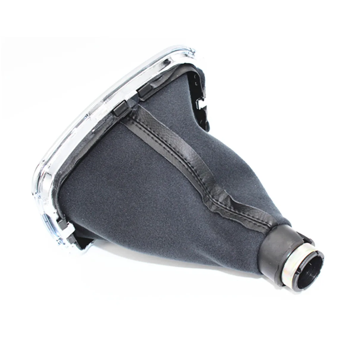 Manual Black Leather Chrome Lever 5 6 Speed Shifter For Volkswagen Golf ...