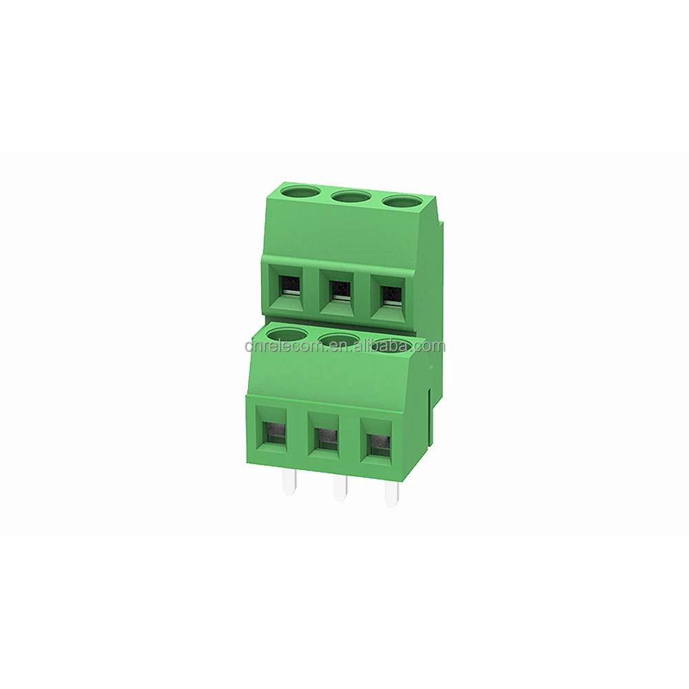 Euro Double Row PCB Screw Terminal Connector 3.5 3.81MM Pitch