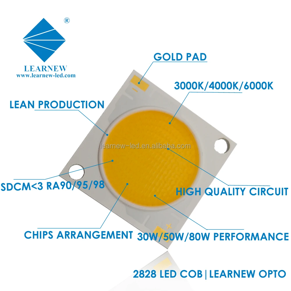 High Power LED COB Chips - 50W to 6000W Full Spectrum