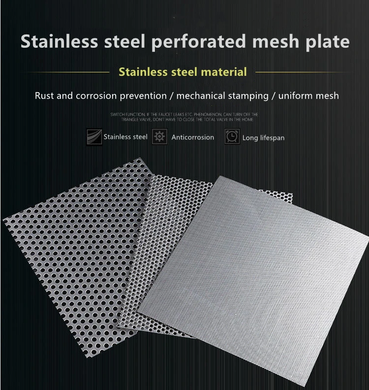 Perforated Metal Stainless Steel Wire Mesh Screen Sheet Plate - Buy ...