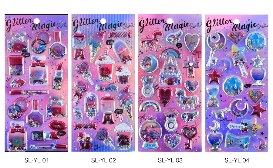 Shanle Wholesale Gold Foil Shake Sticker Custom Phone Diary Deco ...