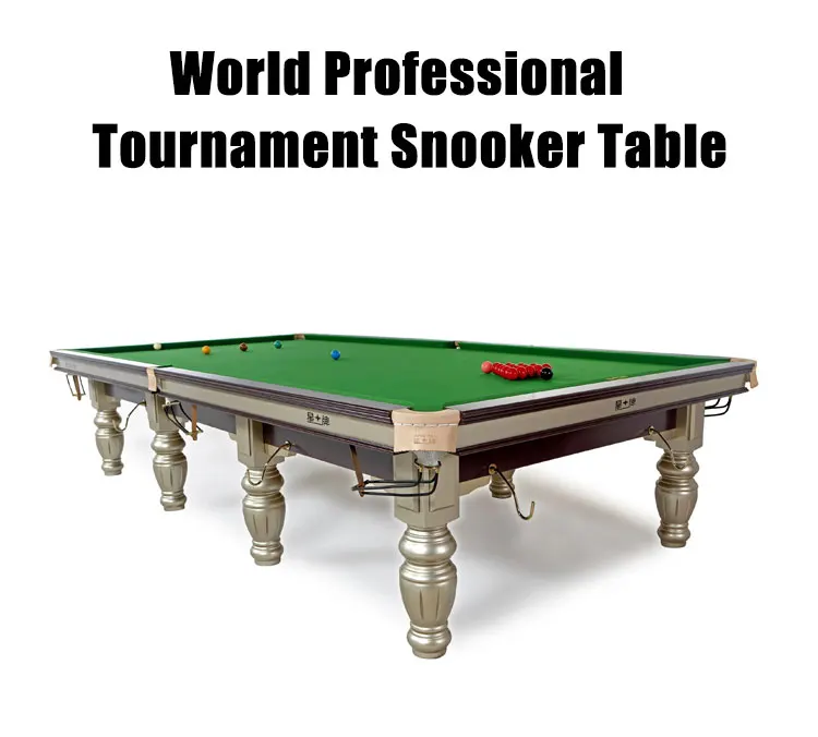 12ft International Size Steel Cushion And Solid Wood Billiard Snooker ...