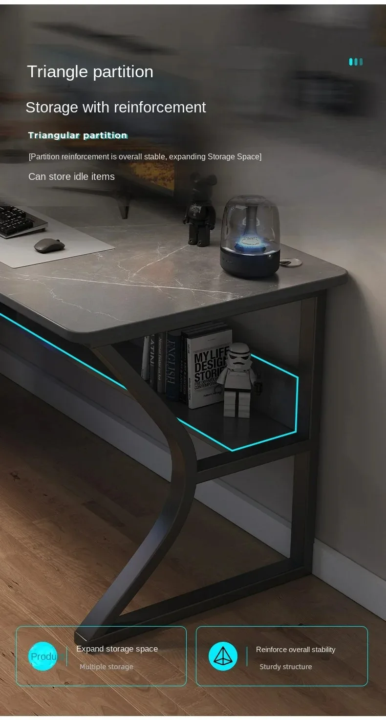 Modern Home Bedroom Student Study Table Simple Storage Writing Desk ...