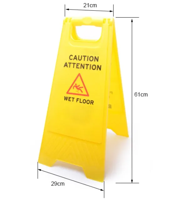 Portable Wet Floor Sign A Frame Yellow Caution Safety Sign - Buy ...