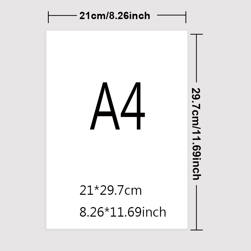 KE MENG 20 Sheets A4 Size Premium Clear White Transparent Printable ...