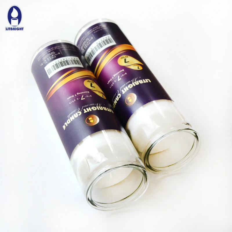 8 Inch Glass Prayer Votive Saint Candle Celebrity Prayer Candle 9 Day ...