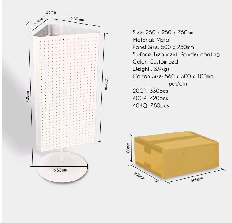 Metal Pegboard Spinning Counter Display Stand| Alibaba.com