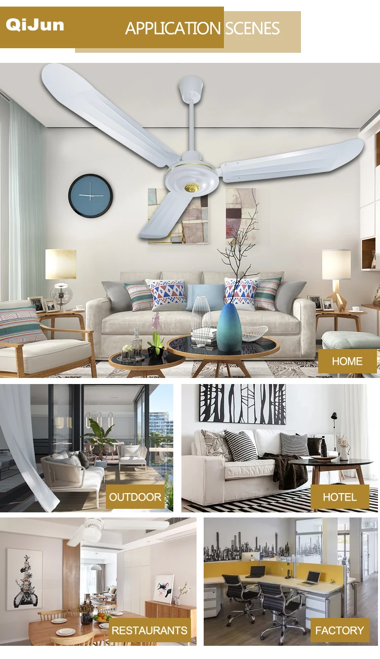 56" 1200mm AC Electric SMCTMT Evernal Decorative Ceiling Orbit Fan ...