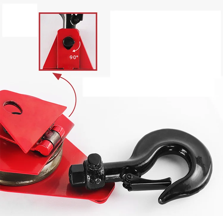 Double Sheave Snatch Pulley Blocks with Hooks - Liediao