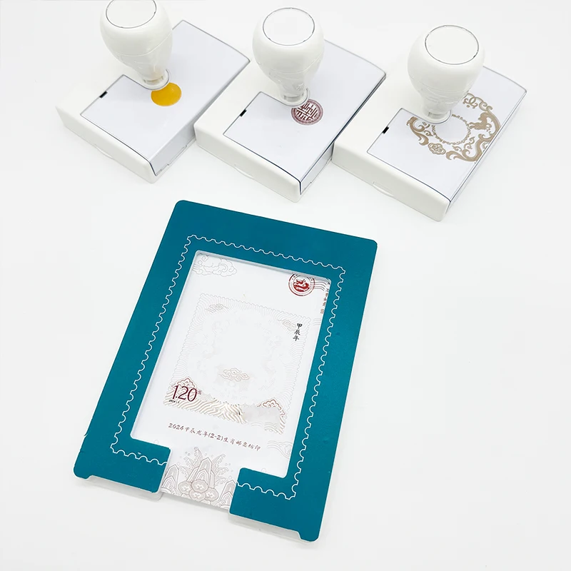 Custom Multi-Color Superimpose Flash Stamp - Quick Dry Ink