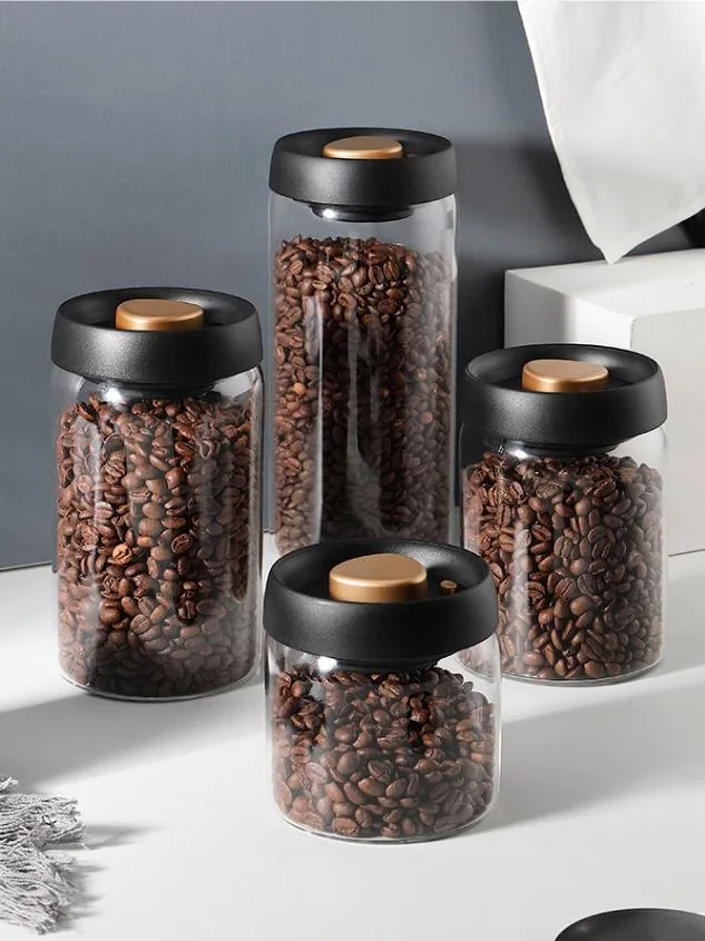 Custom Large Country Style Kitchen Food Spice Food High Borosilicate Glass Container Storage ...