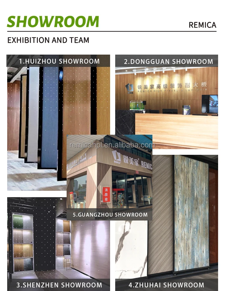 Remica factory custom thinkness 1300*2800mm Size Glossy solid color for ...