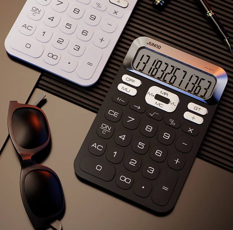 Basic Function Desktop Colorful Calculator 10 Digit Large LCD Display ...