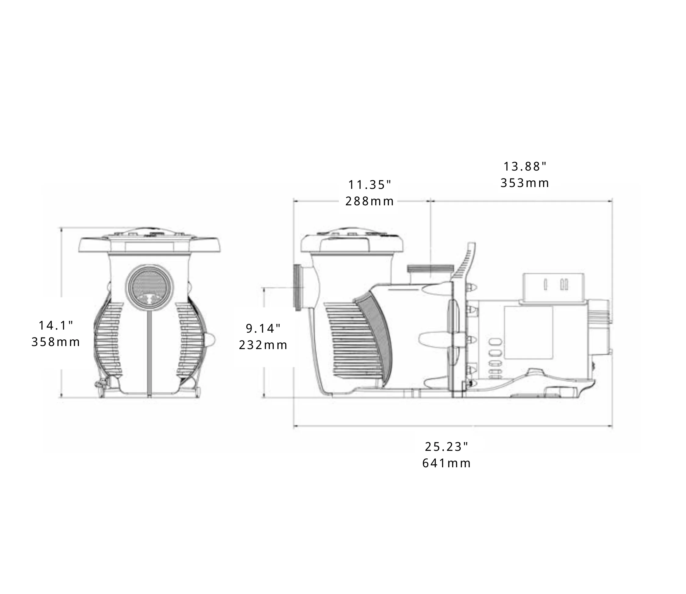 5HP Water Pump Pool Circulation Pump - Pentair Whisperflo