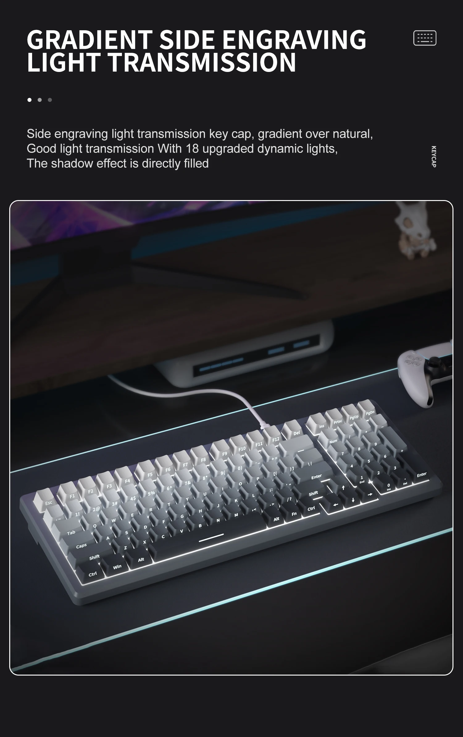 K99 Gaming Mechanical Keyboard - Hot Swappable PBT Keycaps