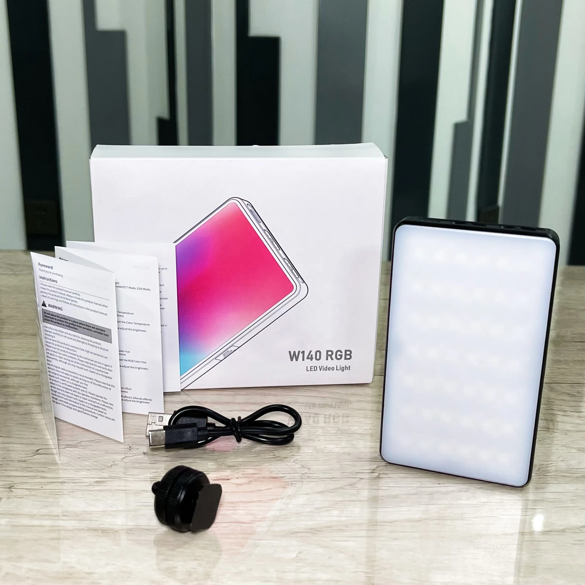 Portable Pocket Photography Lighting Gadgets 3100mah Rechargeable Rgb ...