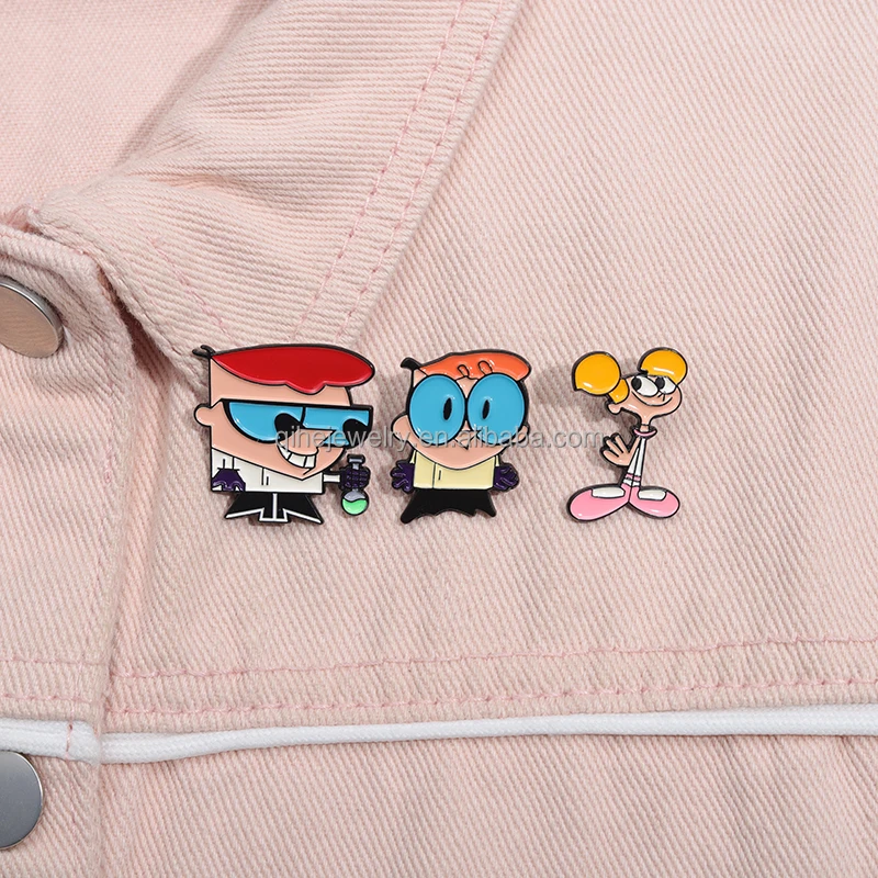Dexter's Laboratory Enamel Brooch - Customizable Pin