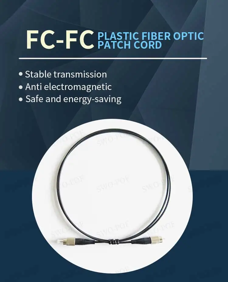 Fc-fc Plastic Fiber Optic Patch Cord Cable For Power System - Buy ...