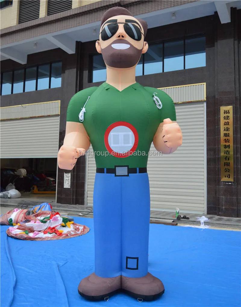 12 Feet High Inflatable Muscle Men Balloon,Holland Dolls For ...