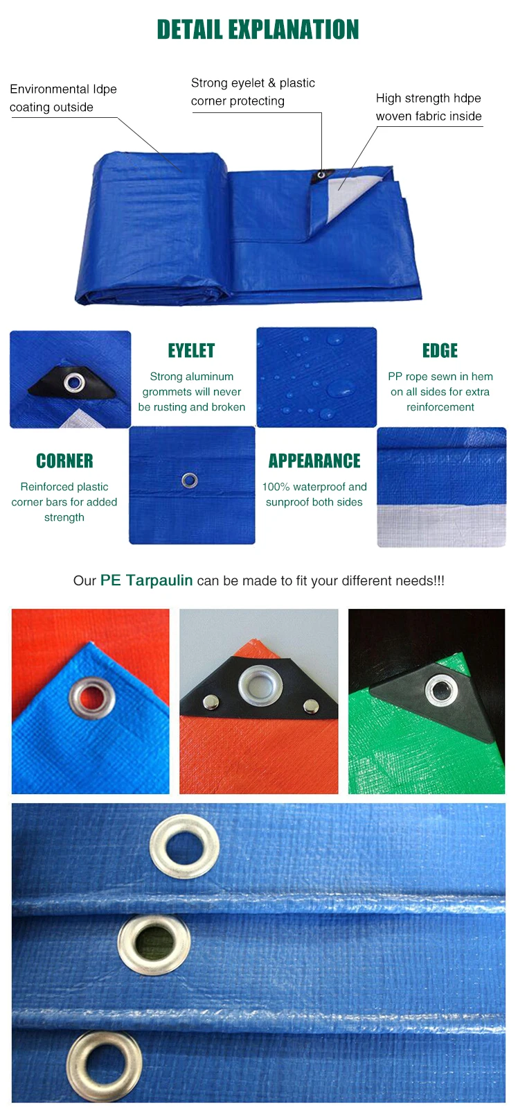 Customizable PE Tarpaulin - Durable and Versatile Cover