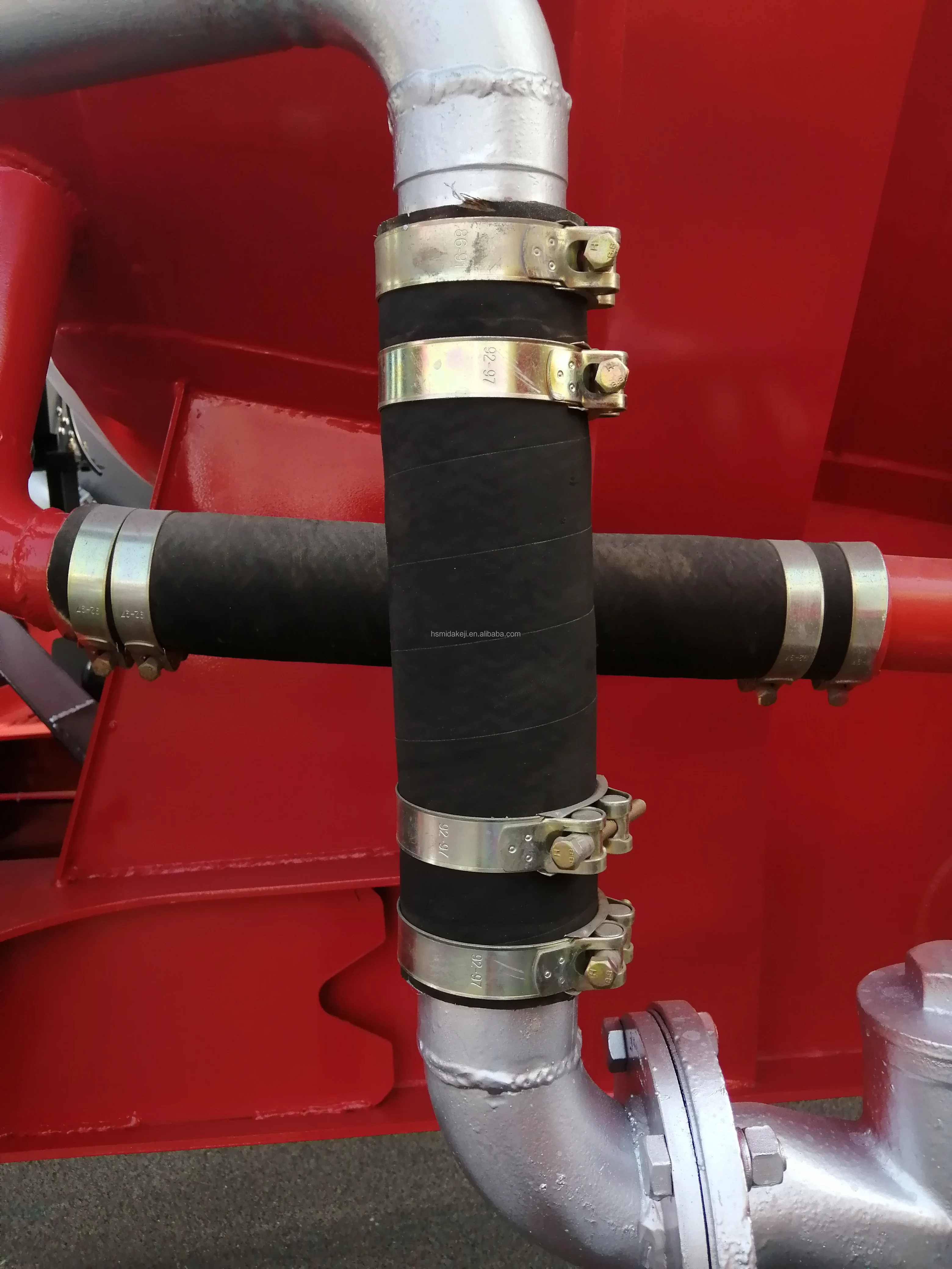 DN76 High Temperature Resistant Canvas Wire Rubber Pipe