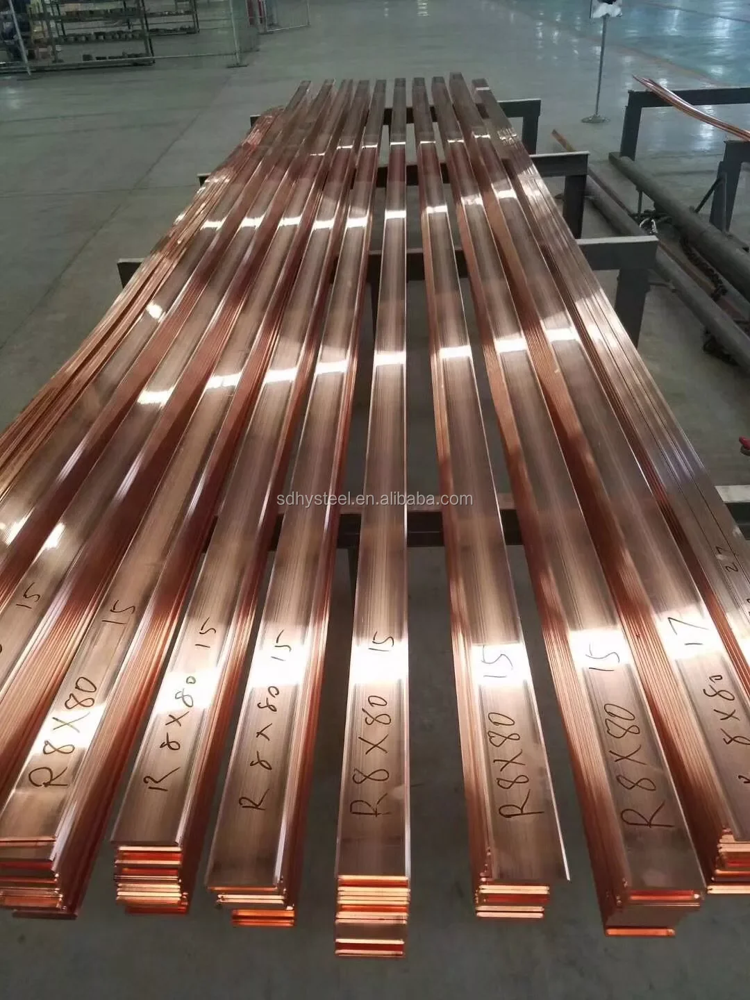 60x10x6000mm Flat Bus Bar Copper Busbar Use For Electrical Equipment ...