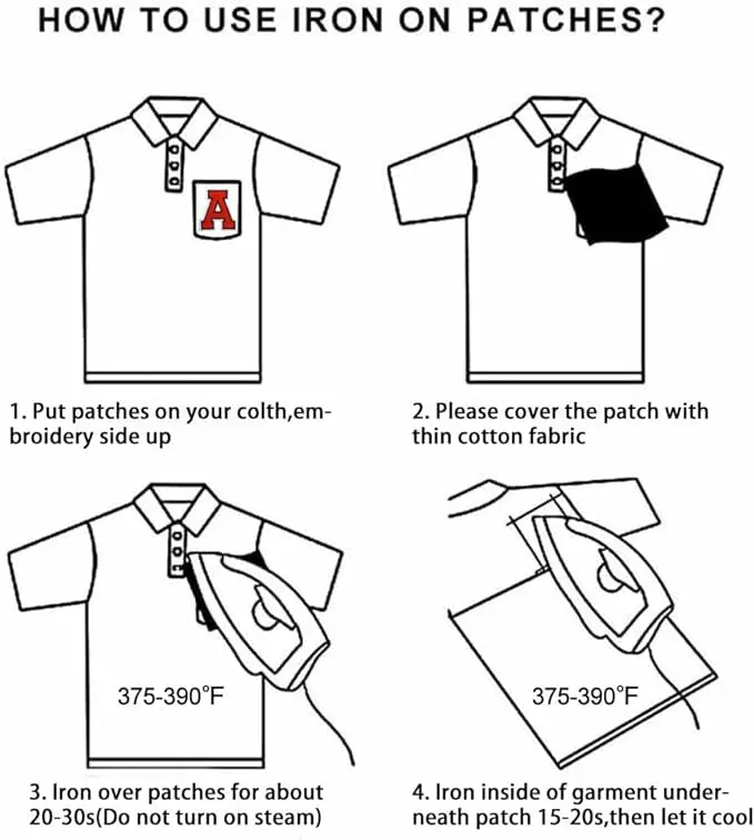 26 Alphabet Embroidery Patches Varsity Letter Patches Iron On Colorful ...