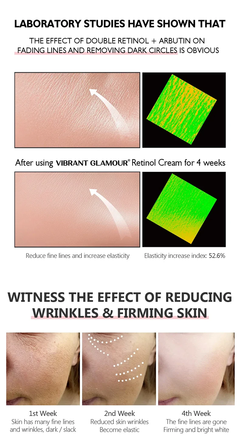 Retinol Instant Wrinkle Remover Face Serum Lifting Firming Anti-aging ...