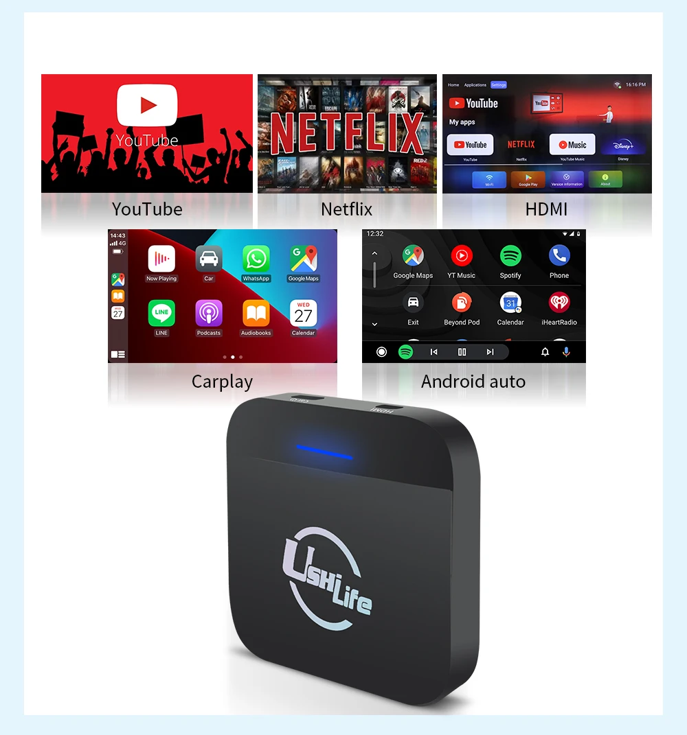 Ushilife Carplay AI Box - Enhance Your Driving Experience