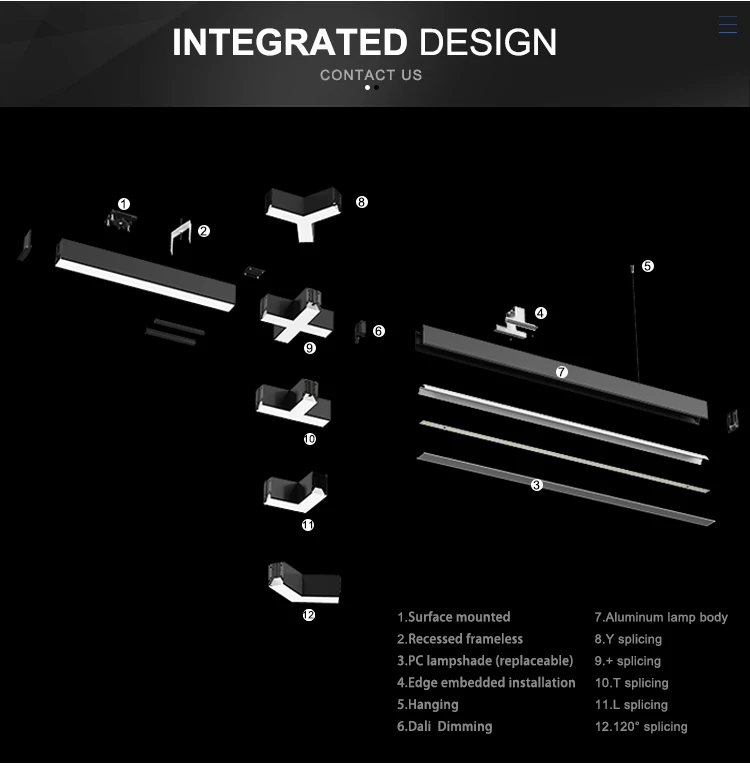 Kitchen Island Bench Ceiling Office Light Profile Chandelier Led ...