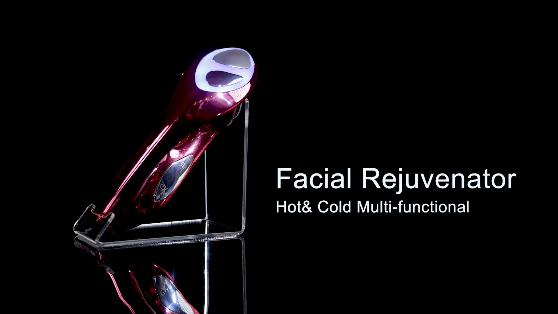 Luxury Gold Microcurrent Device Skin Care Handheld Led Light Therapy ...