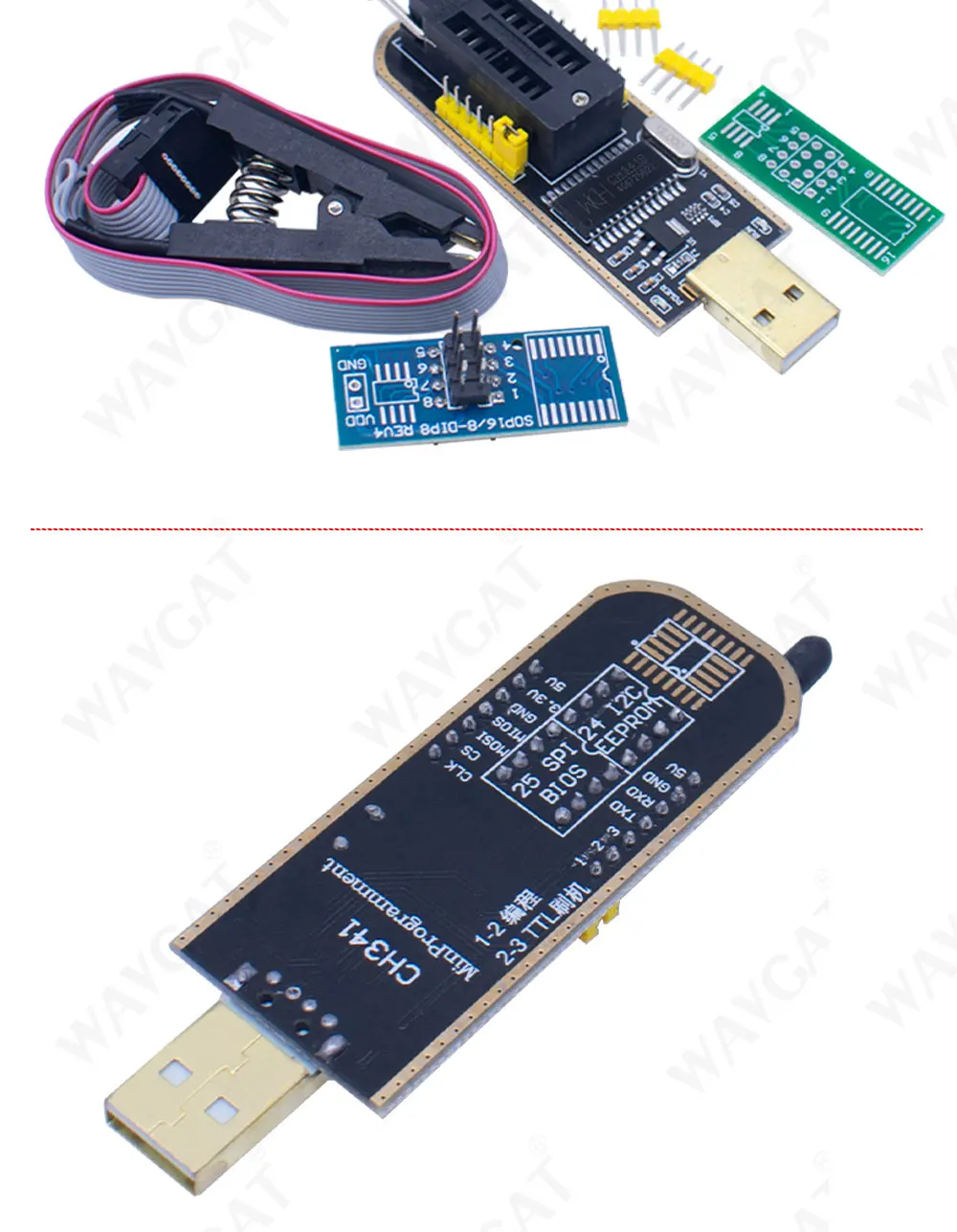 CH341B Programmer - Efficient USB Motherboard Routing