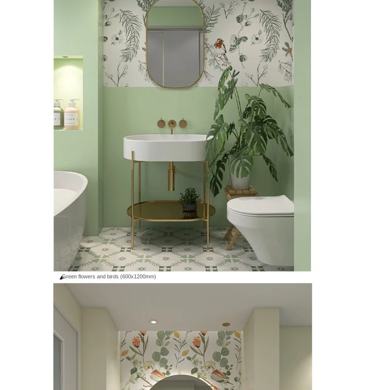 Full Porcelain Soft Light Bathroom Wall Tile for Outdoor Hall Firebrick ...